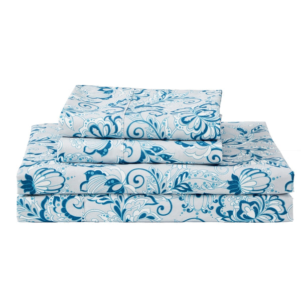 Dreamstate® 'Bohemian Blue' Printed Sheet Set – Dreamstate Sheets by ...
